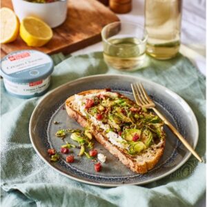 Brussels Sprouts, Pancetta & Cream Cheese on Toast Recipe | Taste of ...